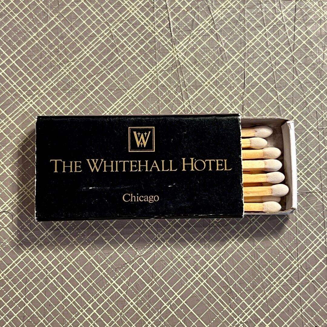 The WHITEHALL HOTEL, Chicago, Illinois - Vintage Chicago Matchbox ...