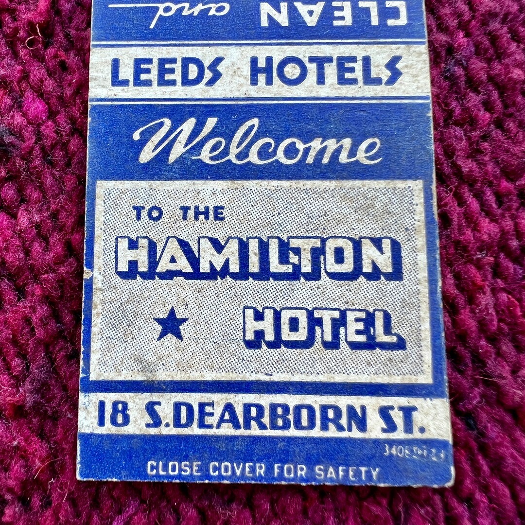 Vintage Chicago Matchbook (flat/empty) - Vintage Hotel Matches ...