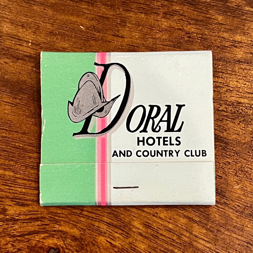 Vintage Miami Matchbook - Vintage Motel Matches - DORAL HOTEL & Country ...