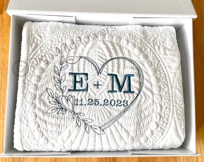 Wedding Gift Blanket Personalized Wedding Throw Monogrammed Wedding ...