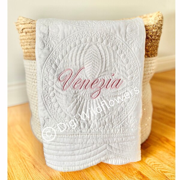 Monogrammed Quilt - Etsy