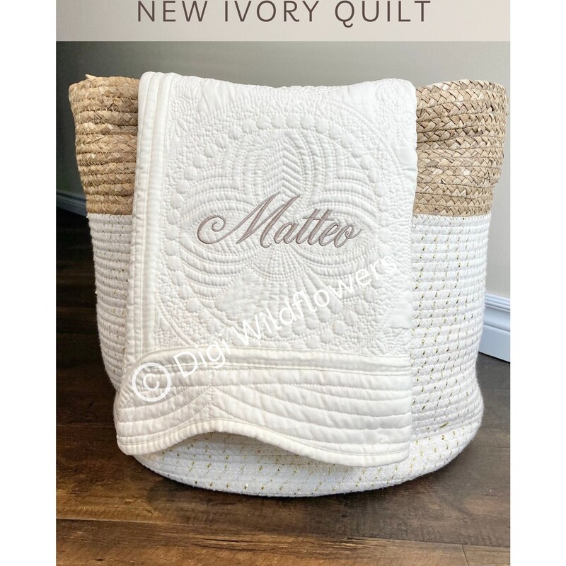 Ivory Quilt - Etsy