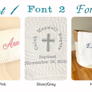 Monogrammed Quilt Baby Personalized Baby Gift Baby Heirloom Quilt ...
