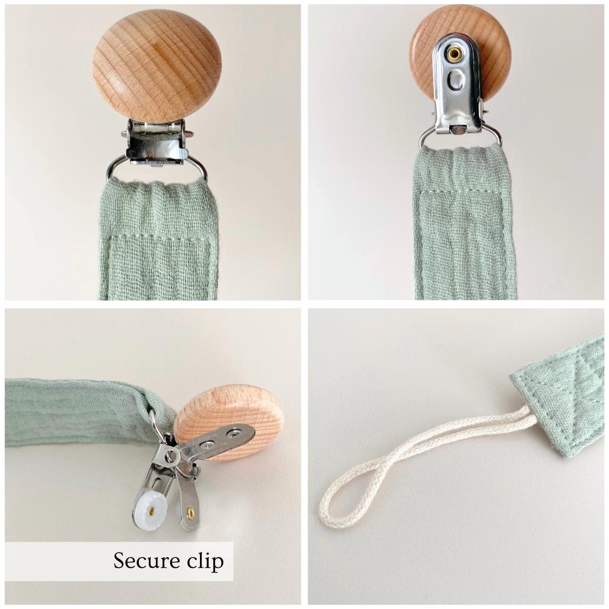 Personalized Pacifier Clip With Name Embroidered Strap Clasp Pacifier ...