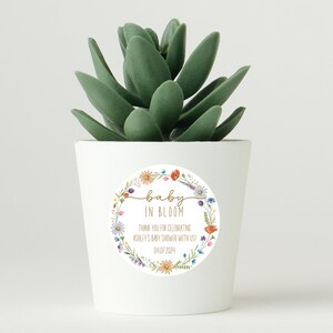 Editable Baby Shower Sticker Print at Home Sticker Sheet Customize ...