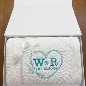 Wedding Gift Blanket Personalized Wedding Throw Monogrammed Wedding ...