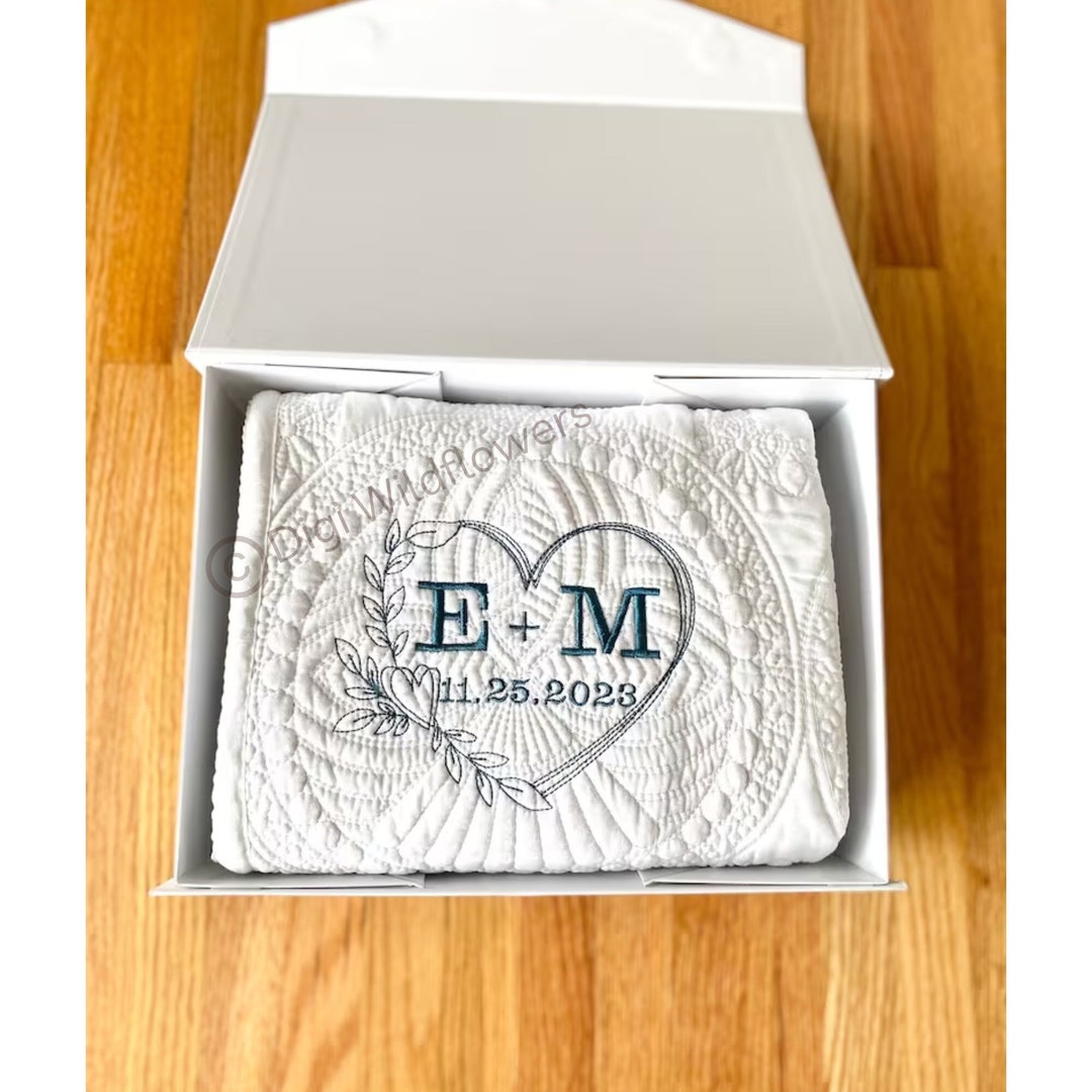 Wedding Gift Blanket Personalized Wedding Throw Monogrammed Wedding ...