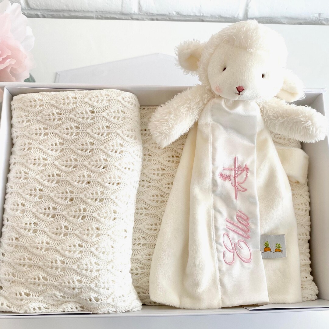 Personalized Baptism Gift Set Christening Keepsake Box Custom Gift Baby ...