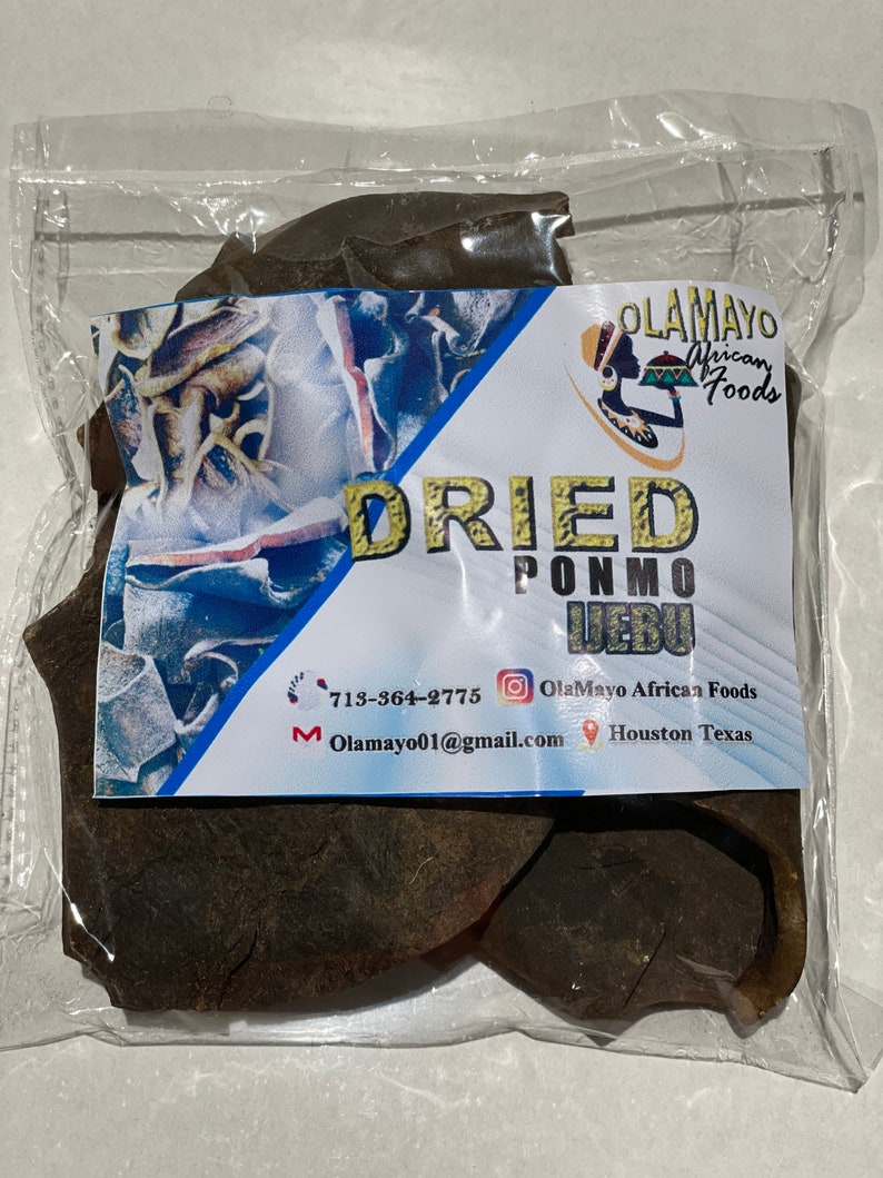 Dried Medium Ponmo Ijebu /dried Cow Skin/dried Ponmo / Pomo Ijebu/5pcs ...