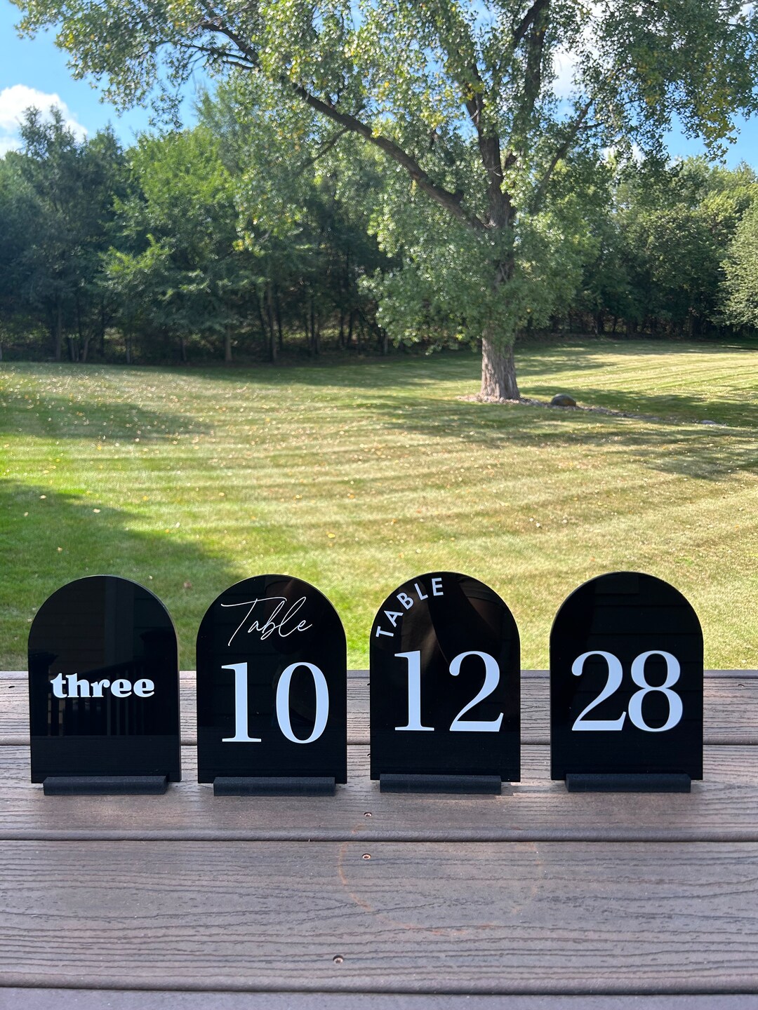 Arched Table Numbers, Wedding Table Numbers, Acrylic Table Numbers ...