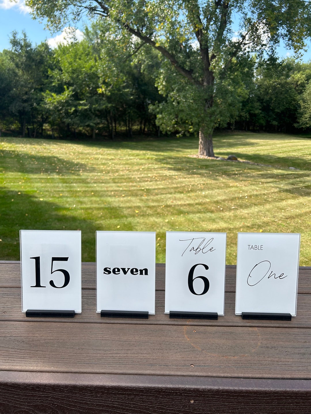 Table Numbers, Wedding Table Numbers, Acrylic Table Numbers, Custom ...