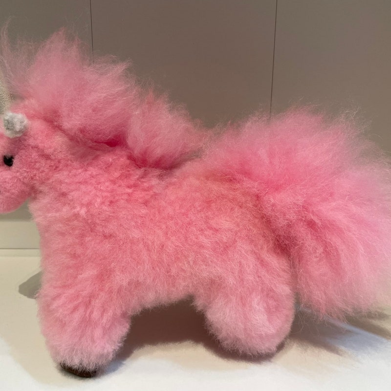 Pink Fluffy Unicorn Plush - Etsy