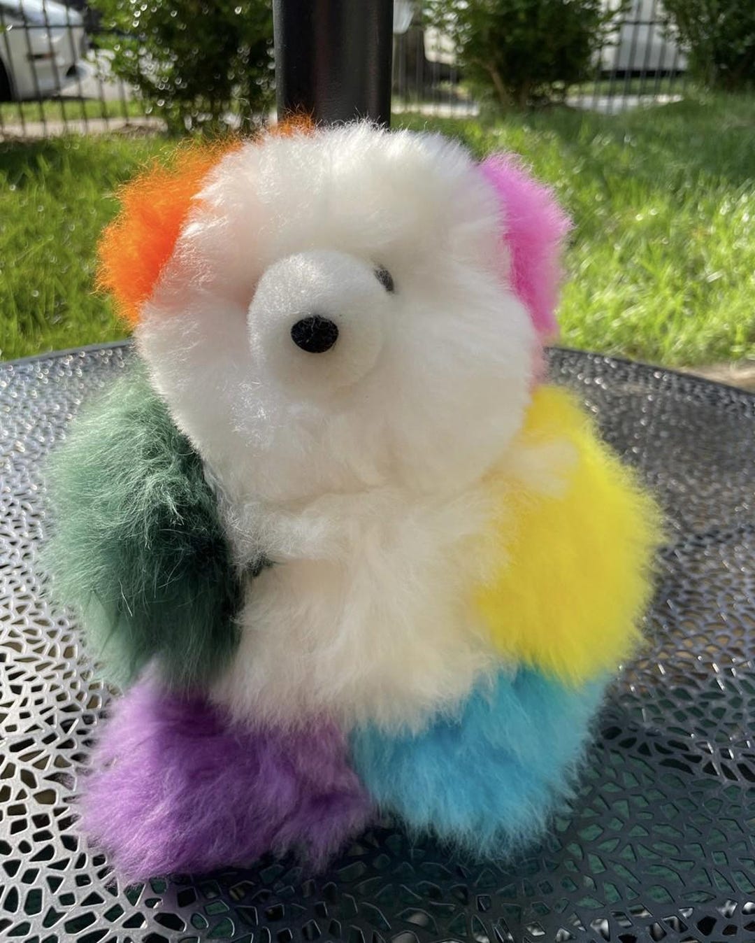 Bear Rainbow Teddy Bear, Baby Alpaca Rainbow Teddy Bear, Super Soft ...
