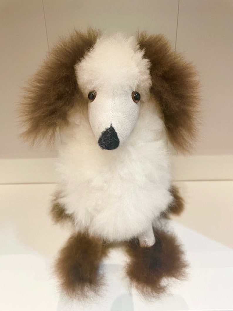 Poodle Baby Alpaca Stuffed Poodle Dog Animal Real Fur - Etsy