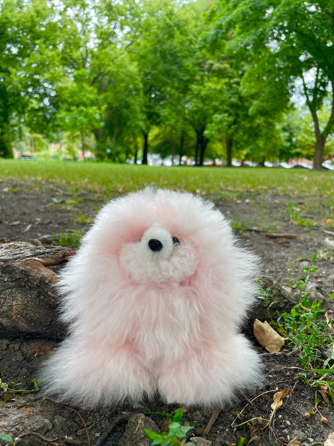 Pink Baby Alpaca Bear, Handmade, Hypoallergenic Teddy Bear - Etsy
