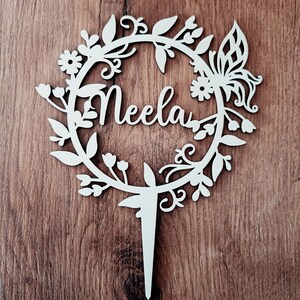 Flower Cake Topper for Cake | Cake Decoration for Weddings, Birthdays ...