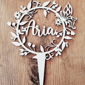 Flower Cake Topper for Cake | Cake Decoration for Weddings, Birthdays ...
