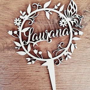 Flower Cake Topper for Cake | Cake Decoration for Weddings, Birthdays ...