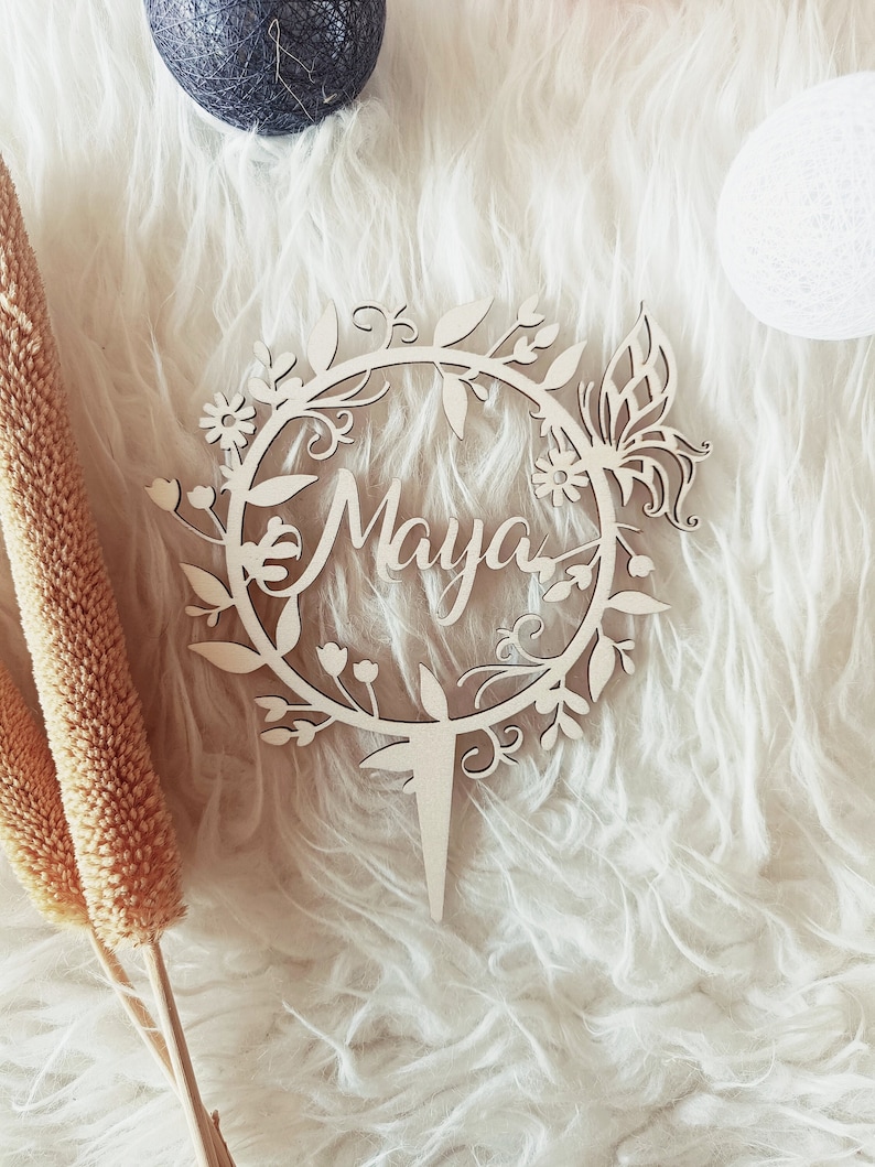 Flower Cake Topper for Cake | Cake Decoration for Weddings, Birthdays ...