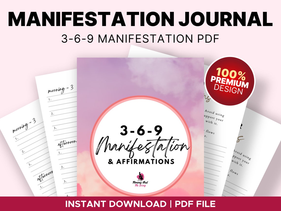 Manifestation Planner Printable, Manifestation Journal, Gratitude ...