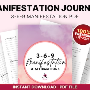 Manifestation Planner Printable, Manifestation Journal, Gratitude ...