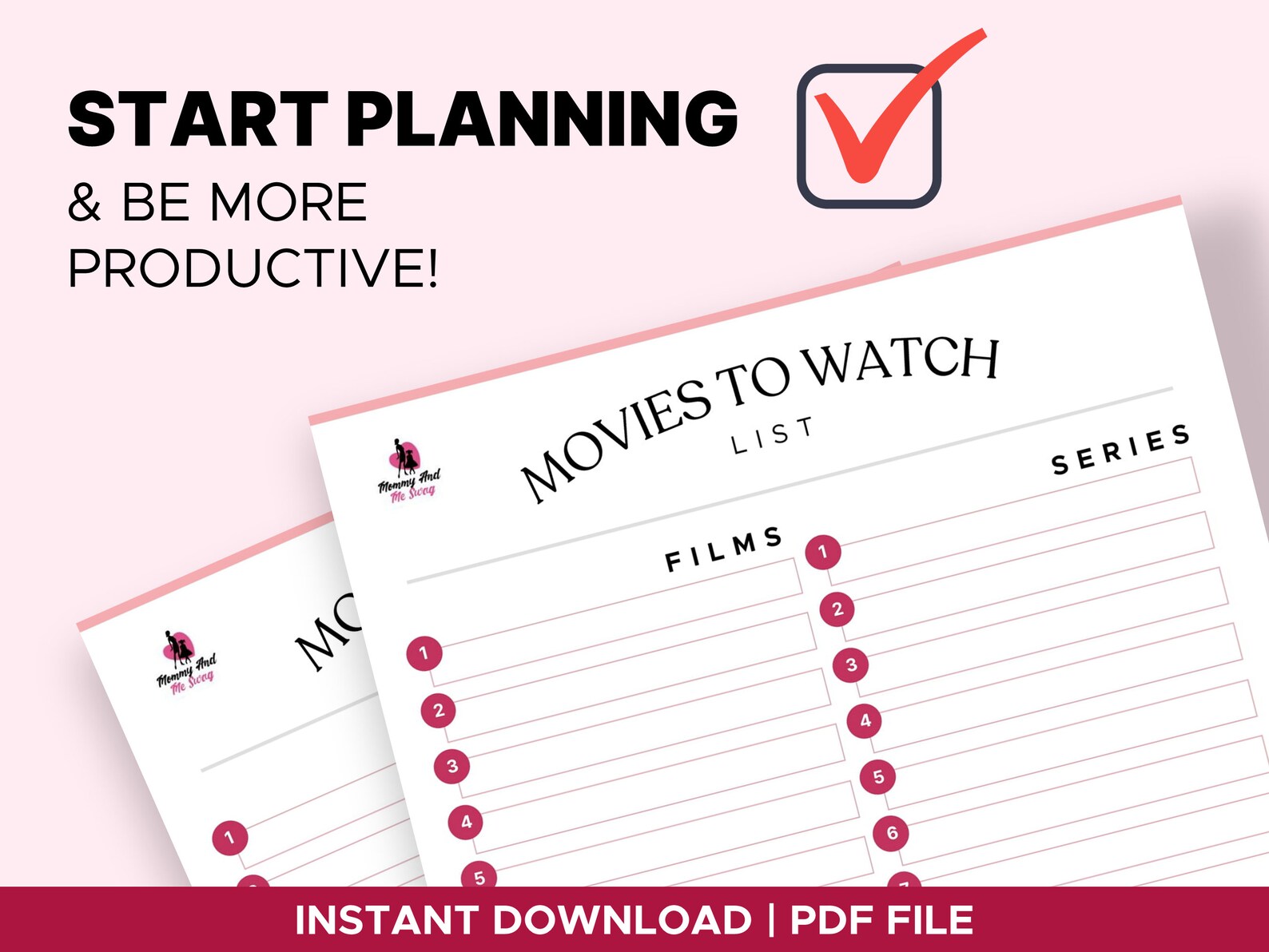 Movies to Watch Planner, TV Shows to Watch, Movies List, Movies Tracker ...