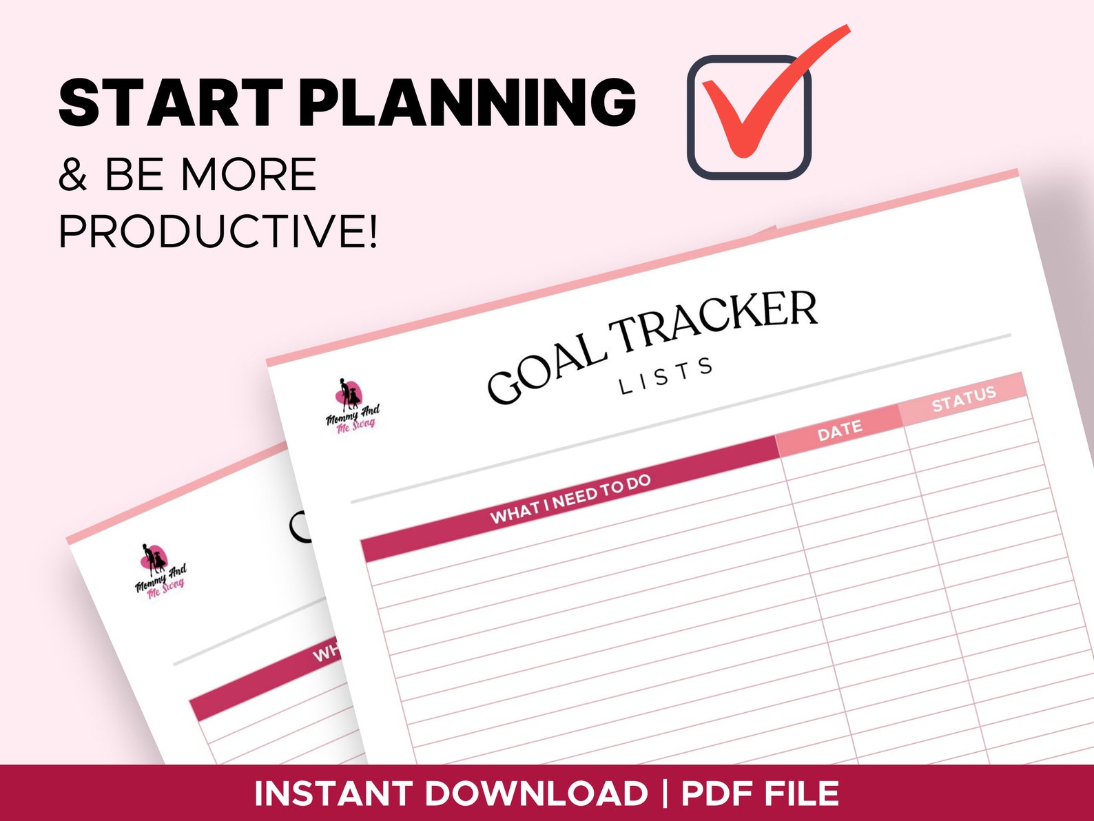 Goal Planner Printable, Goal Tracker, Goal Setting, Goal Worksheet ...