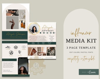 Most Popular Media Kit Canva Template | Influencer Media Kit | Content ...