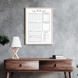 Command Center | Printable | Minimalist | Home Management | Family ...