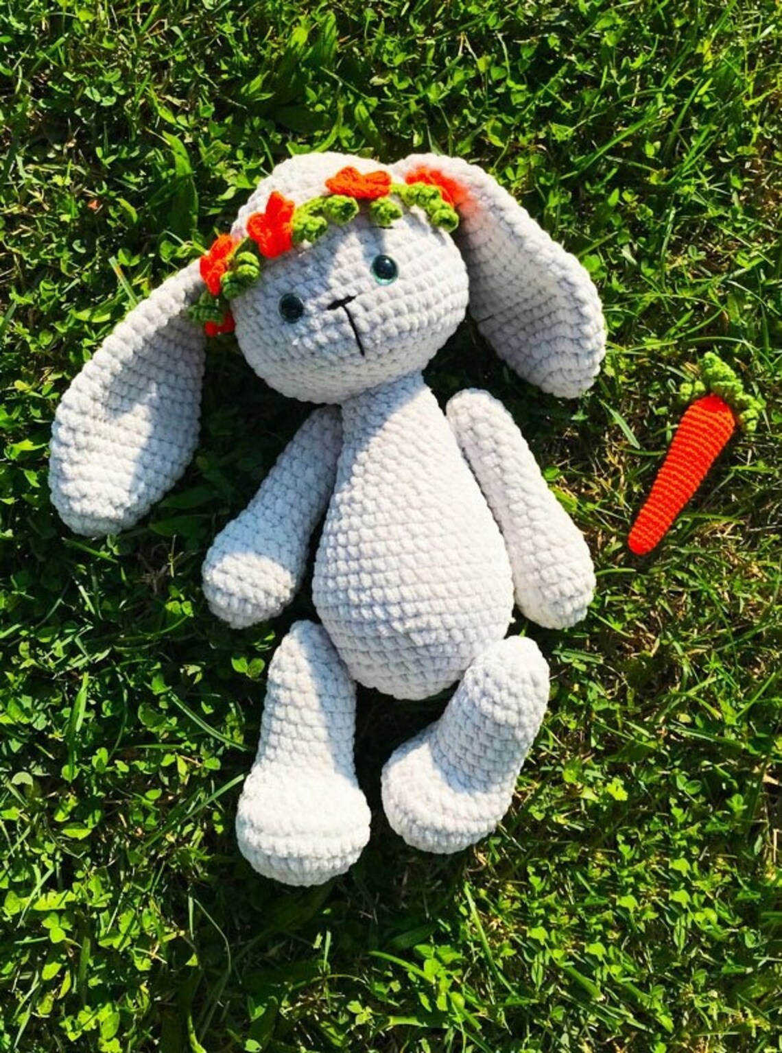 Crochet Pattern Baby Cute Rabbit Crochet Bunny Plush Toy Amigurumi ...