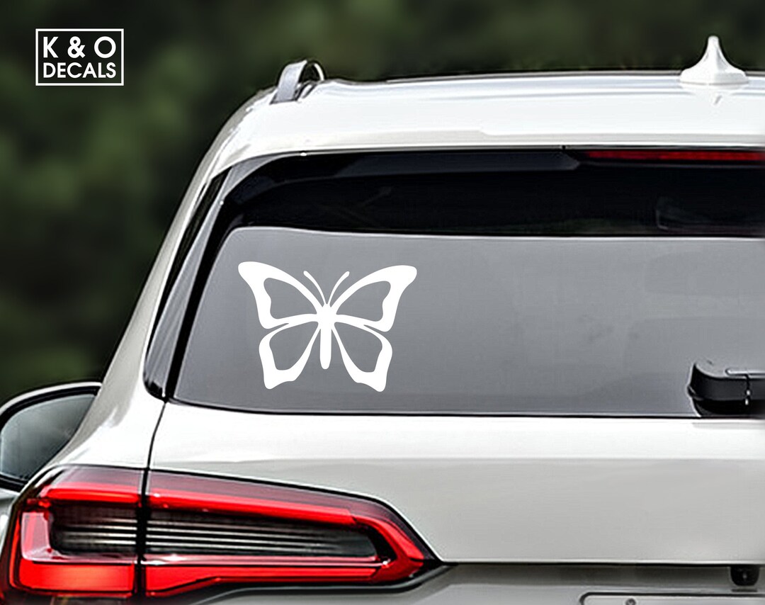 Butterfly Vinyl Decal, Butterfly Car Decal, Butterfly Laptop Sticker - Etsy