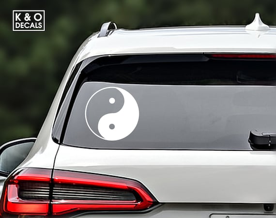 Yin and Yang Decal Yin and Yang Sticker Yin Yang Car Decal - Etsy