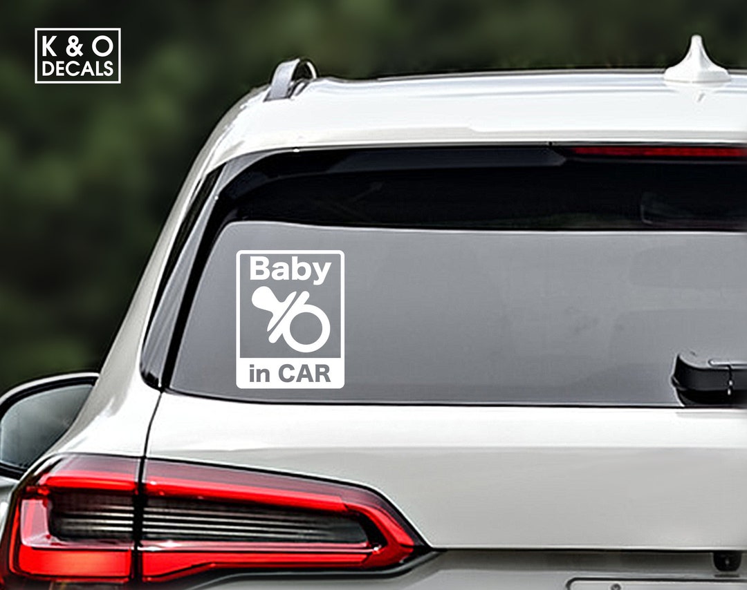 Baby in Car Decal, Baby in Car Sticker, Baby on Board Decal - Etsy