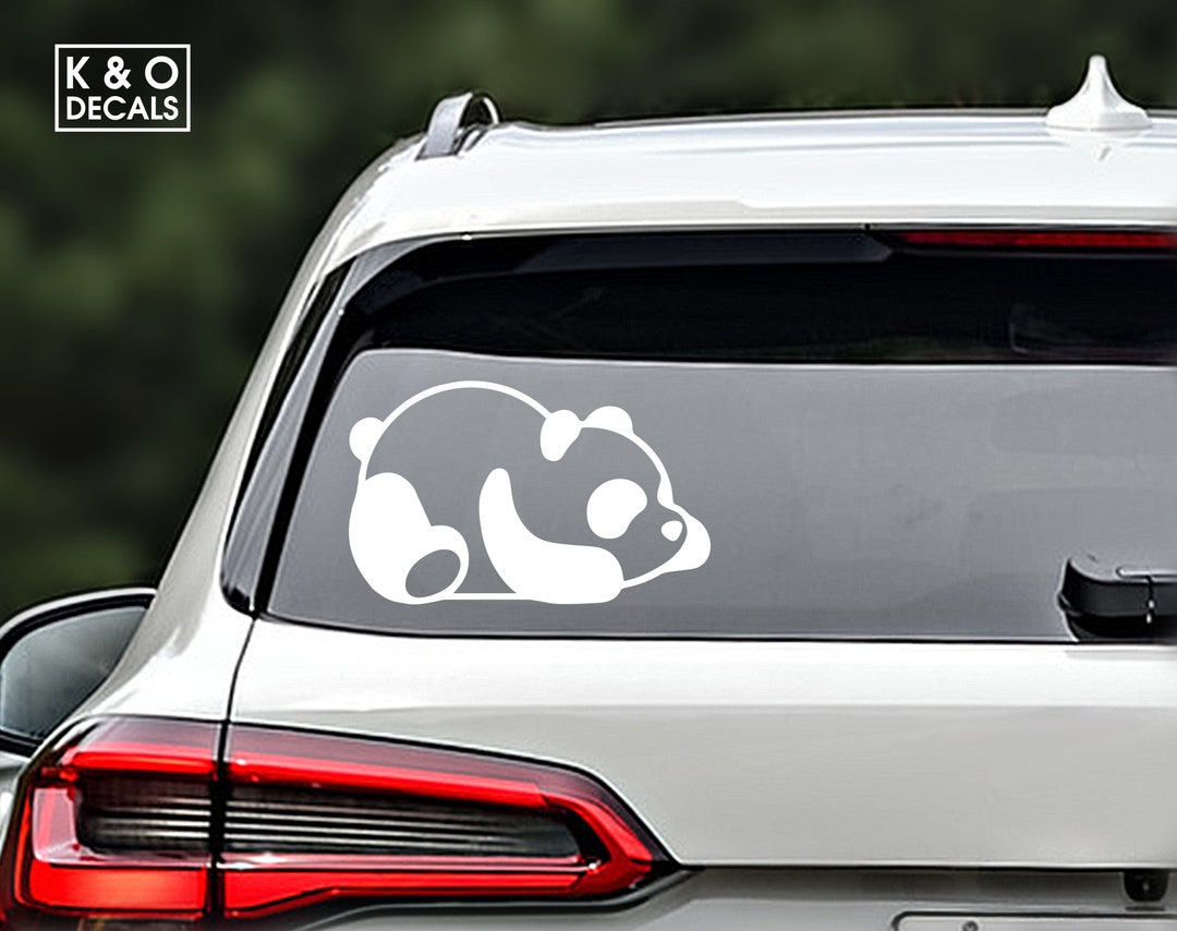 Panda Vinyl Decal, Panda Car Decal, Panda Laptop Sticker - Etsy