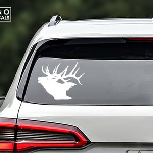 Elk Decal, Elk Sticker, Elk Car Decal - Etsy