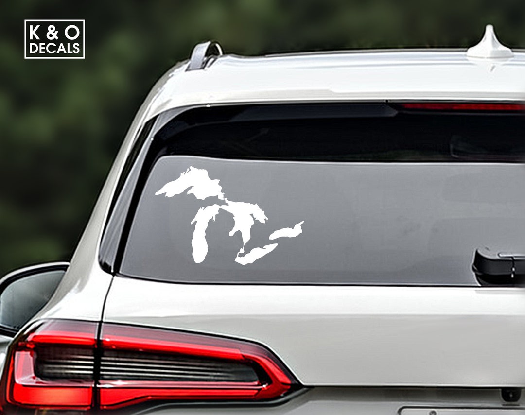 Great Lakes Decal, Great Lakes Sticker, Great Lakes Car Decal, Great ...