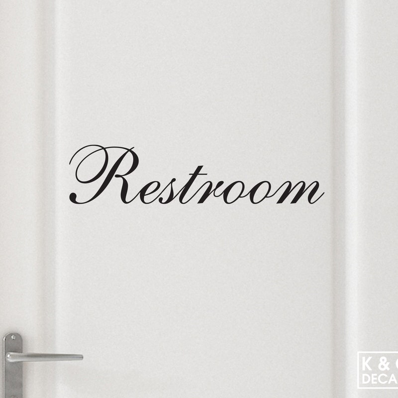 Restrooms Signs - Etsy