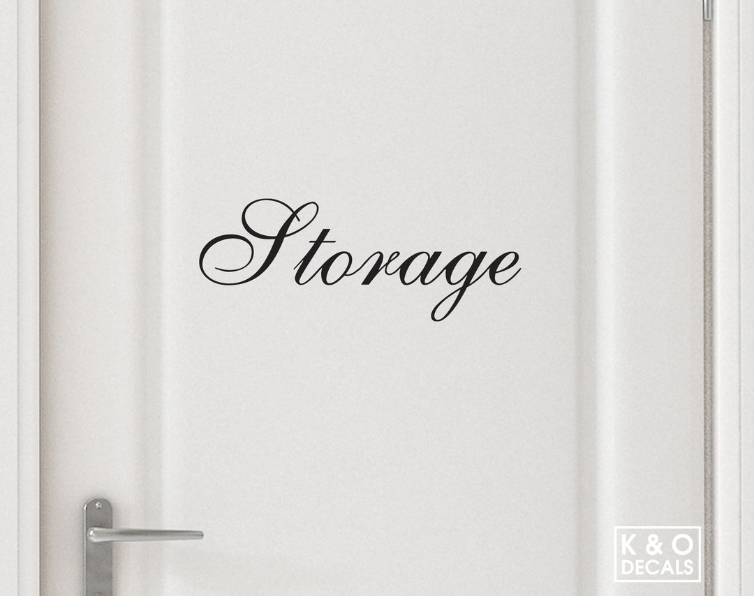 Storage Door Decal, Storage Door Sticker - Etsy
