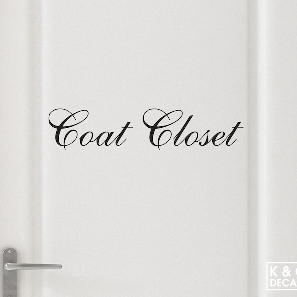 Coat Closet Decals - Etsy