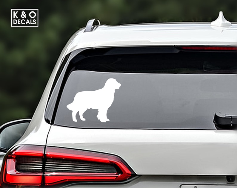 Golden Retriever Car Decal, Golden Retriever Car Sticker - Etsy