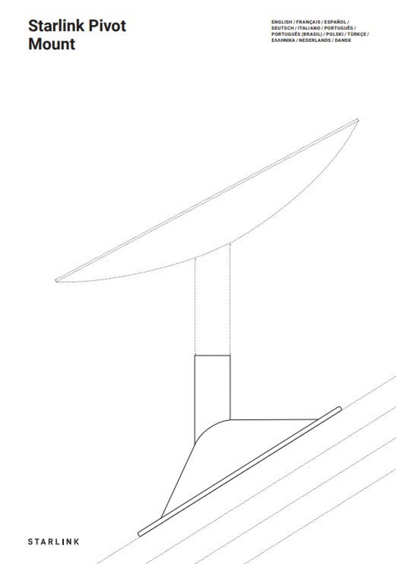 Starlink Pivot Mount Satellite Internet V2 New for Square Dish NEW Fast ...