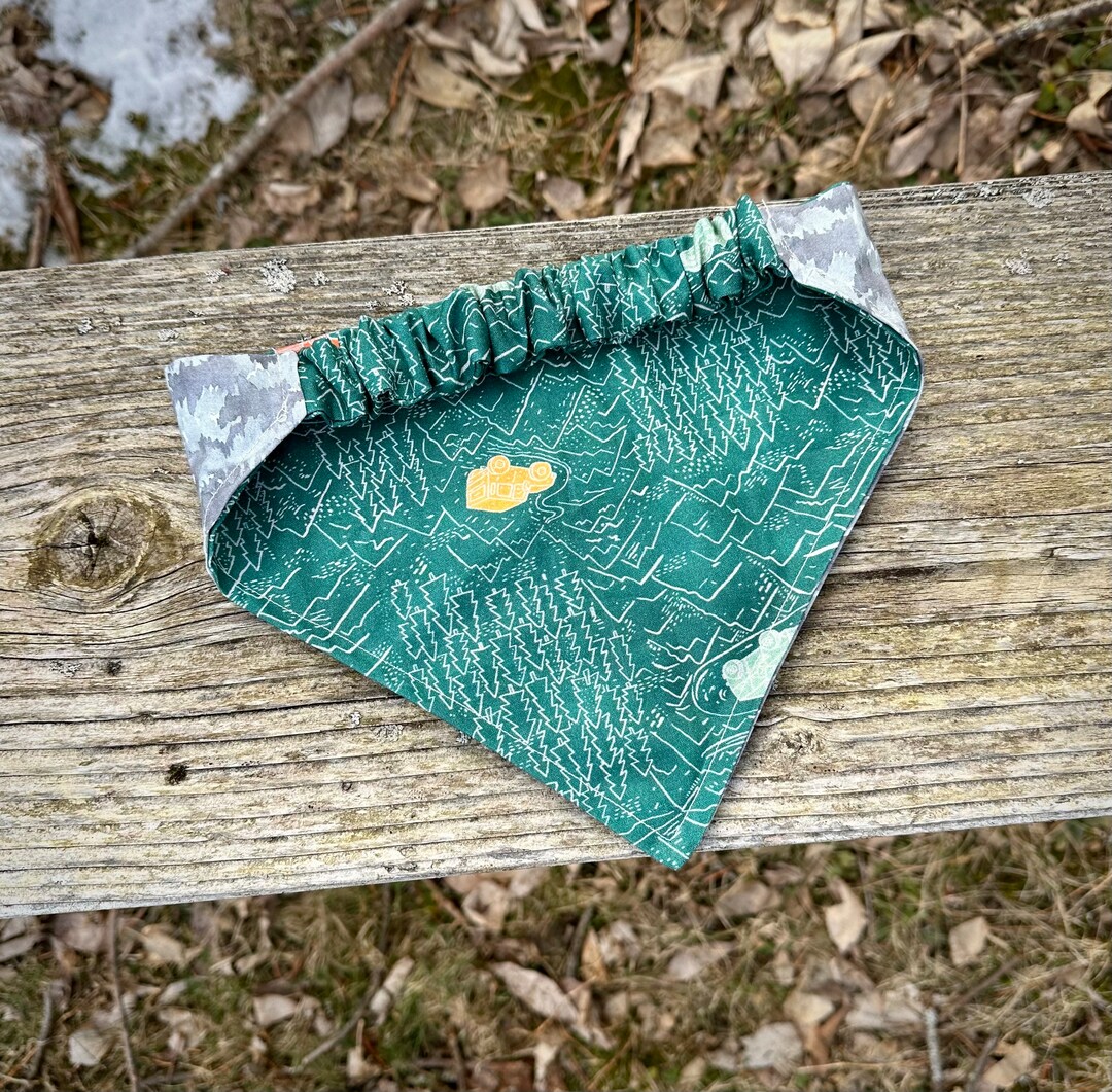Scrunchie Pet Bandana Wilderness Explorer - Etsy