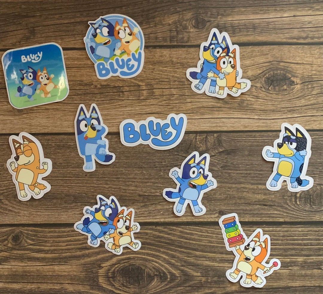 Bluey and Family Sticker Set - Etsy