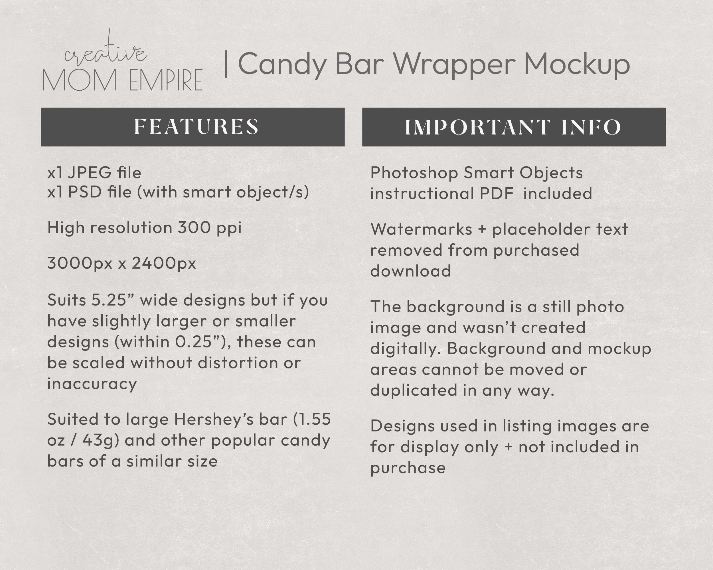Fall Candy Bar Wrapper Mockup, 2 Flat Chocolate Wraps Photo Mock ...