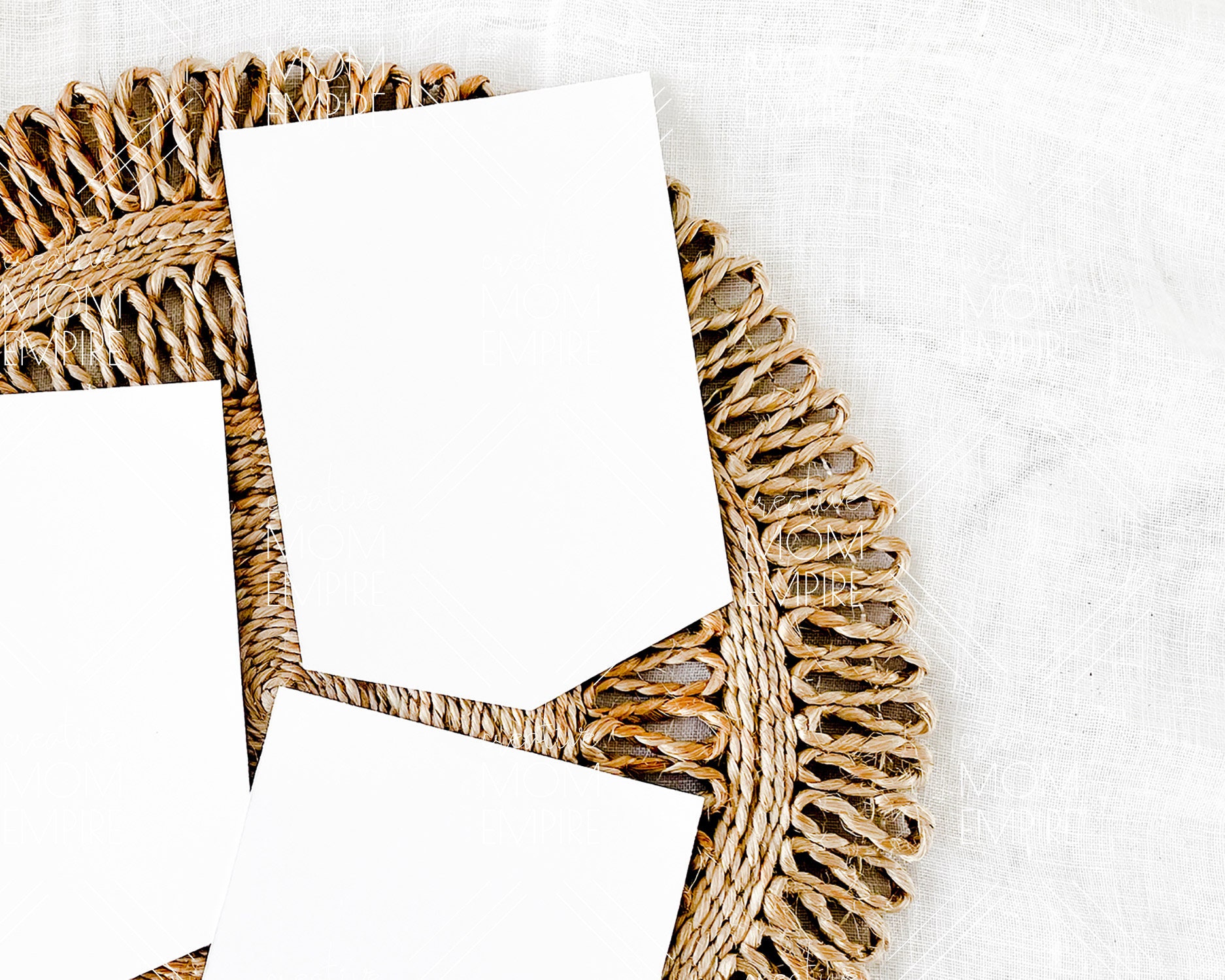 Flag Banner Mockup, 5x7 Bunting Photo Mock Template Modern Boho Minimal ...