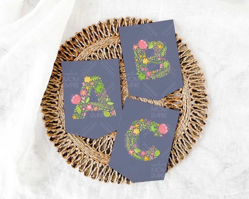 Flag Banner Mockup, 5x7 Bunting Photo Mock Template Modern Boho Minimal ...