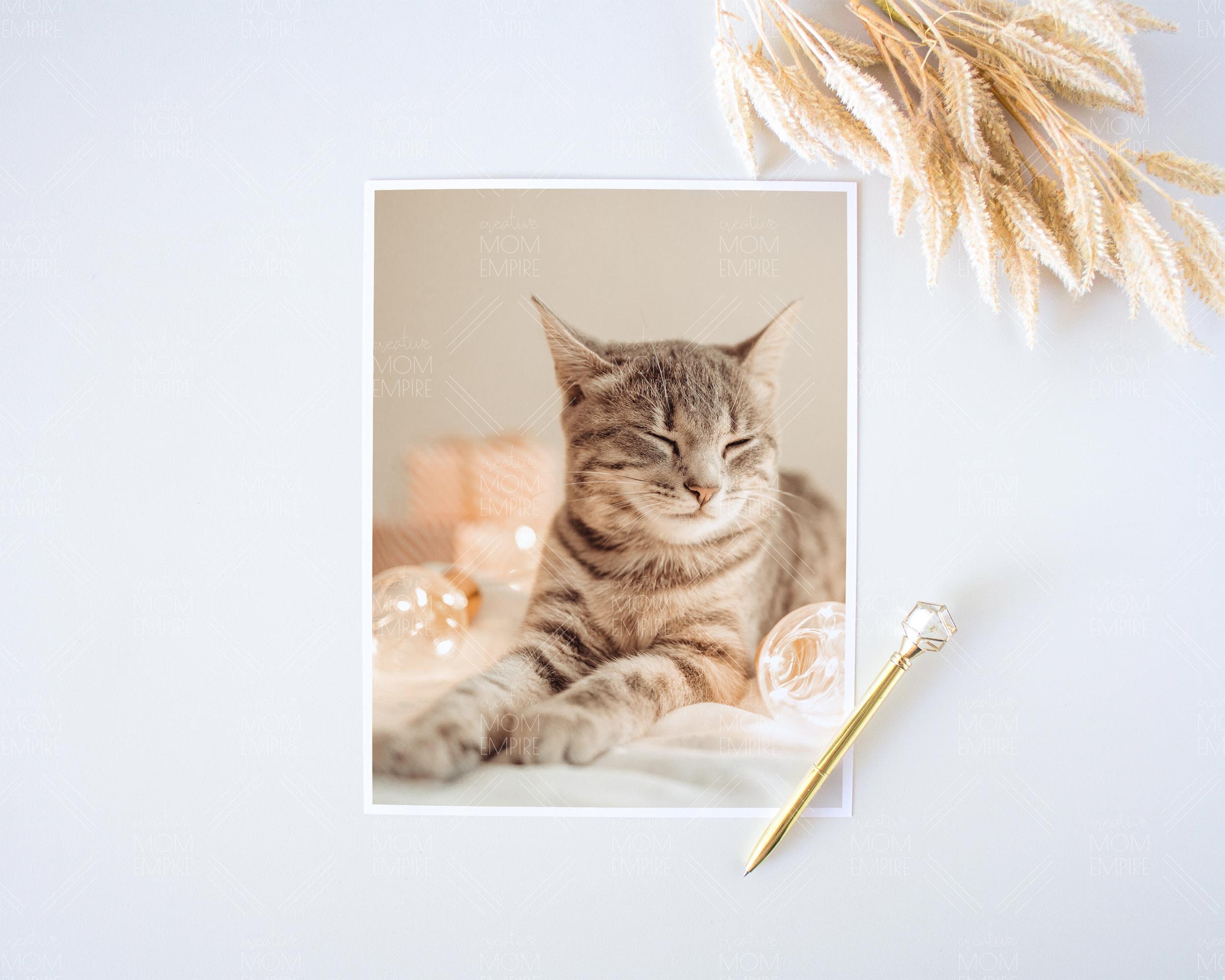 Modern Boho Worksheet Mockup, Paper Mock With Pen 8.5x11 Minimal ...