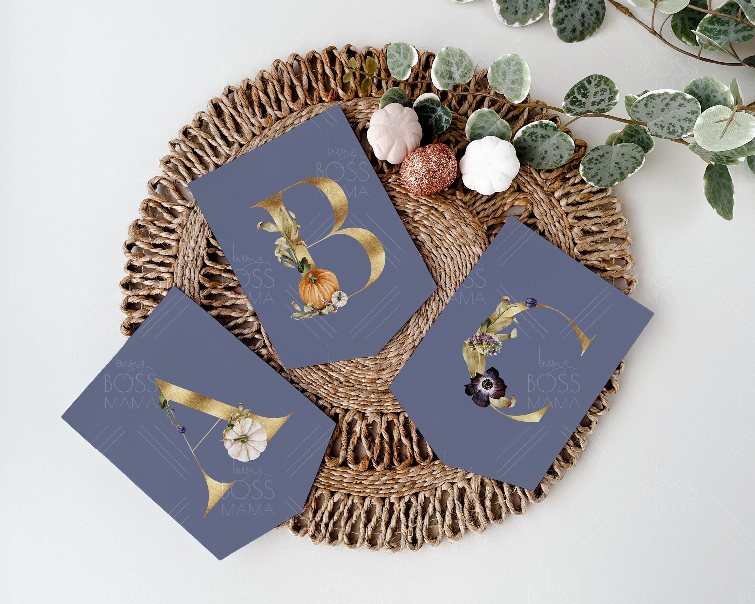 Fall Flag Banner Mockup, 5x7 Bunting Photo Mock Template Modern Boho ...