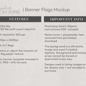 Flag Banner Mockup, 5x7 Bunting Photo Mock Template Modern Boho Minimal ...