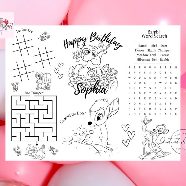 Bambi Birthday Party - Etsy